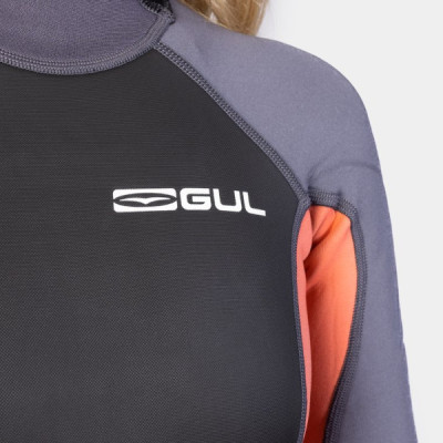 GUL Response Ladies 3/2mm Flatlock Shorty Wetsuit Grey Coral | Womens ...